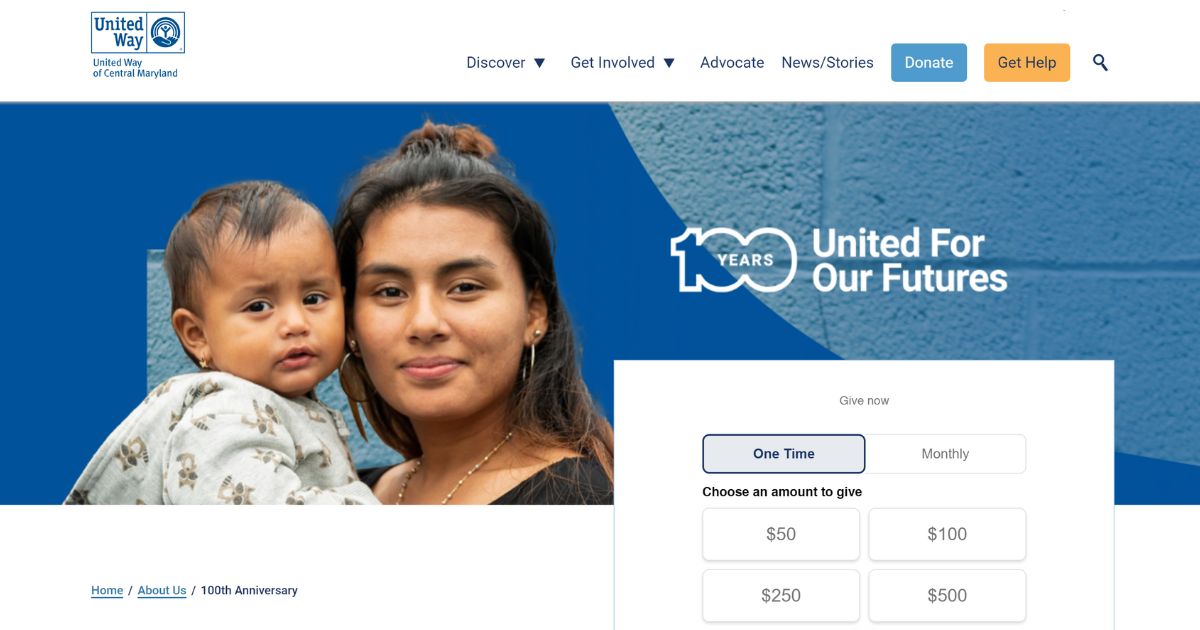 100th Anniversary - United Way of Central Maryland