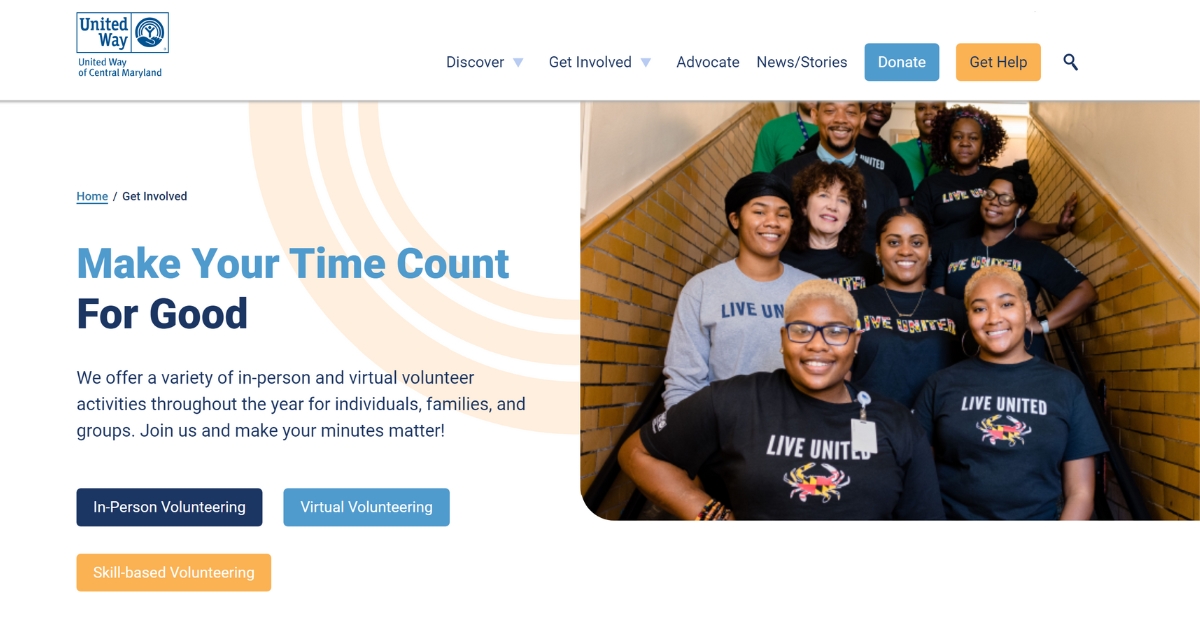 Get Involved - United Way of Central Maryland